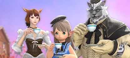 Station Mog: Emote "Boire du thé" - Le Convent des Fous